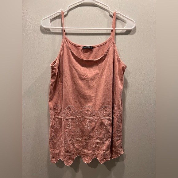 Tops | Embroidered Spaghetti Strap Shirt | Poshmark